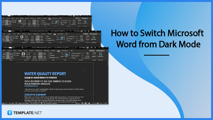 How To Switch Microsoft Word From Dark Mode