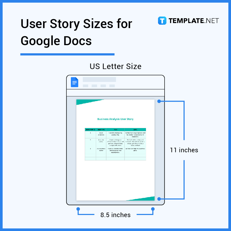User Story Size Dimension Inches Mm Cms Pixel