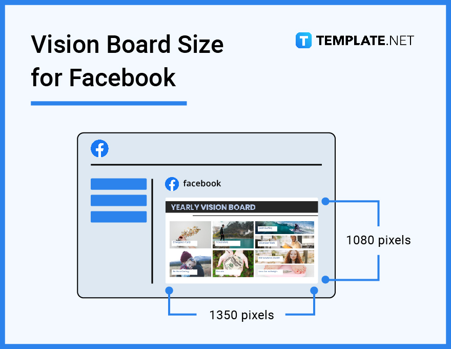 Vision Board Size - Dimension, Inches, mm, cms, Pixel