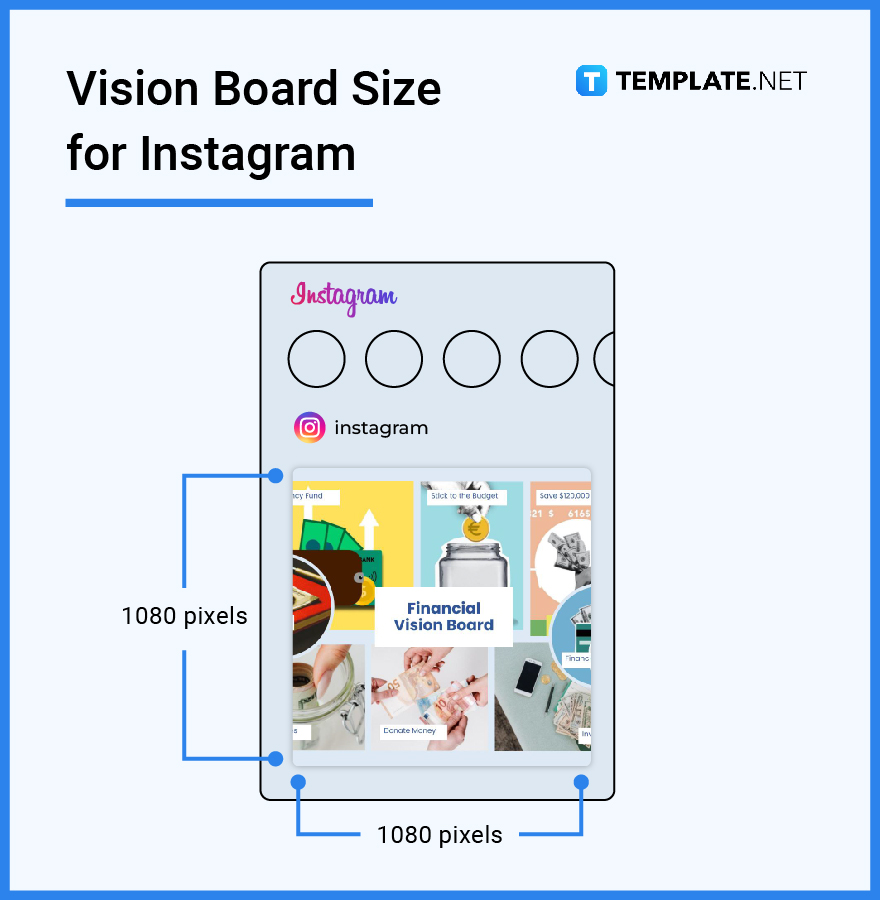 Vision Board Size - Dimension, Inches, mm, cms, Pixel