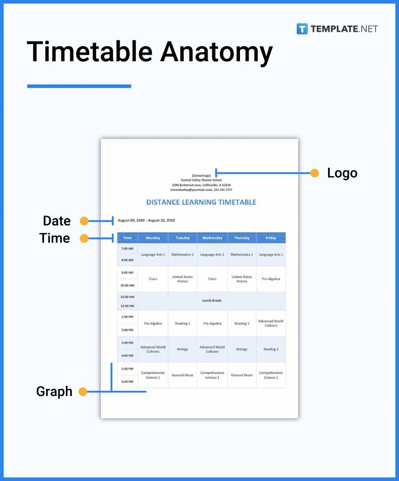 Timetable - What Is a Timetable? Definition, Types, Uses | Free ...