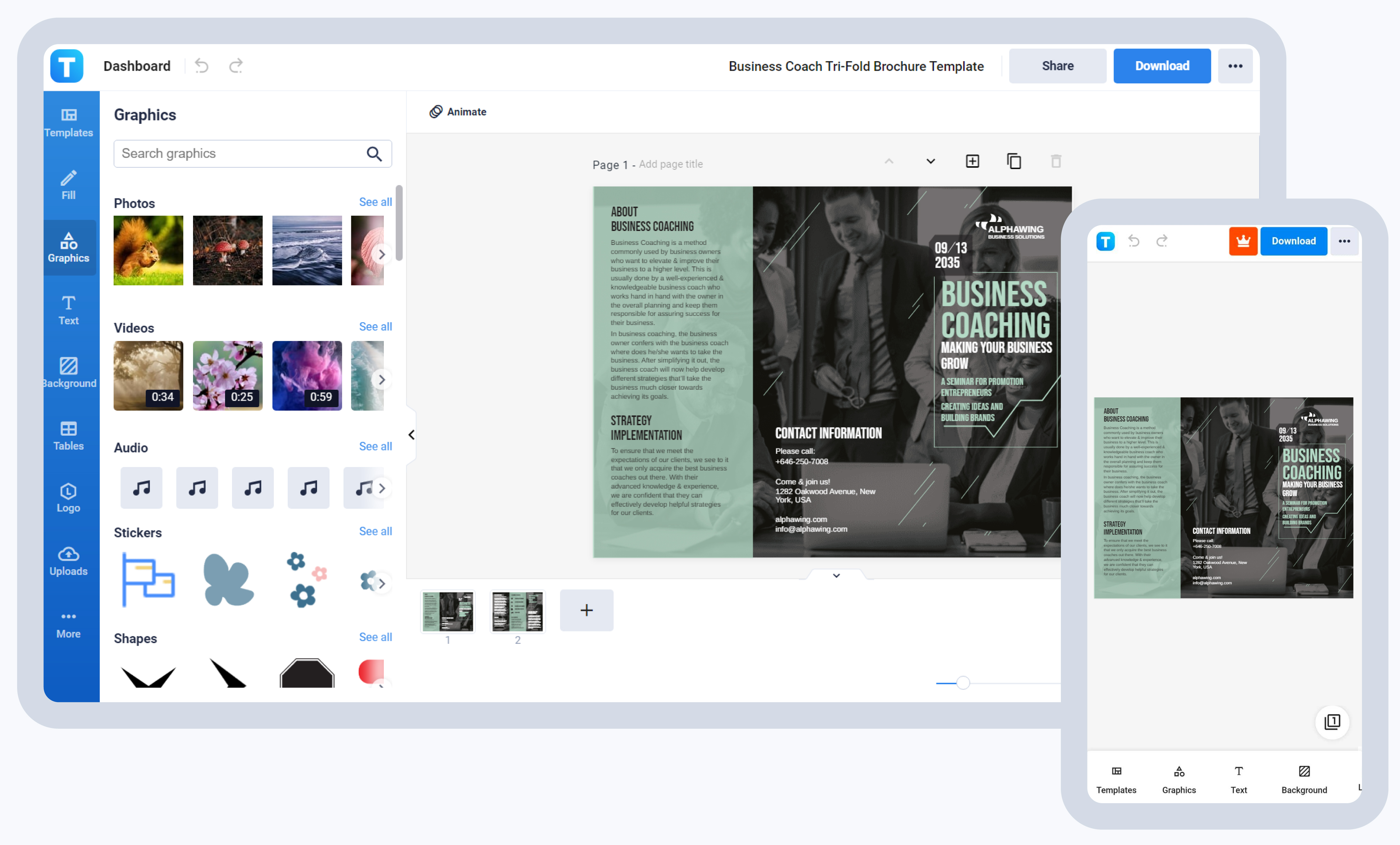 Brochure Maker Free Creator Generator Edit Online Free Premium 