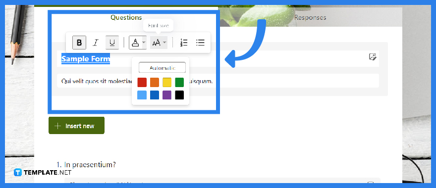 How To Change Font In Microsoft Forms