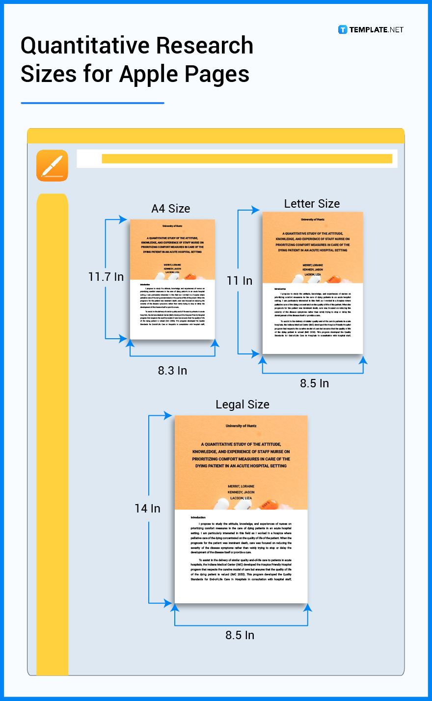 Quantitative Research Size - Dimension, Inches, mm, cms, Pixel