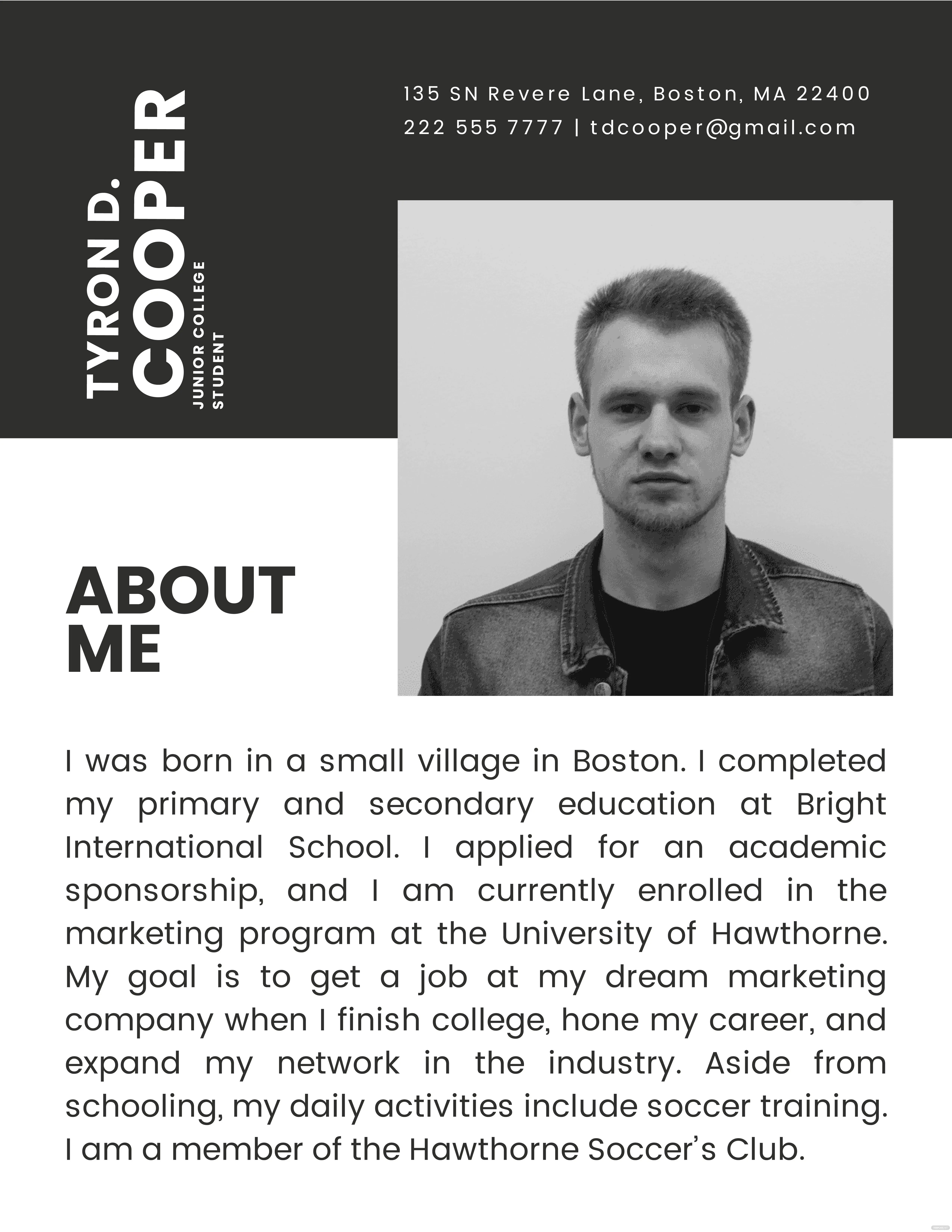 Self Introduction Ideas - Examples 2022