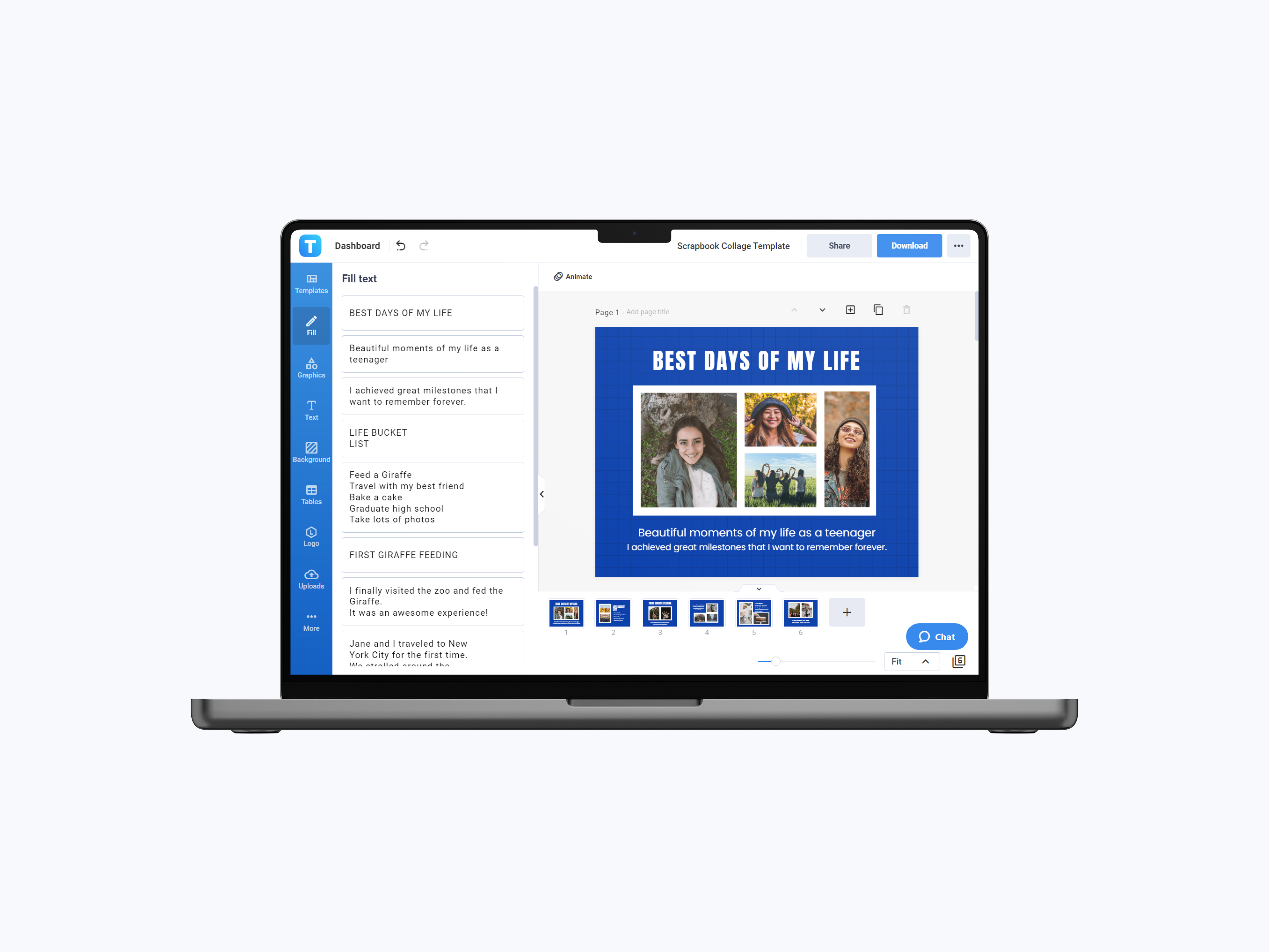 Scrapbook Maker Free Creator Generator Edit Online Free Premium Templates