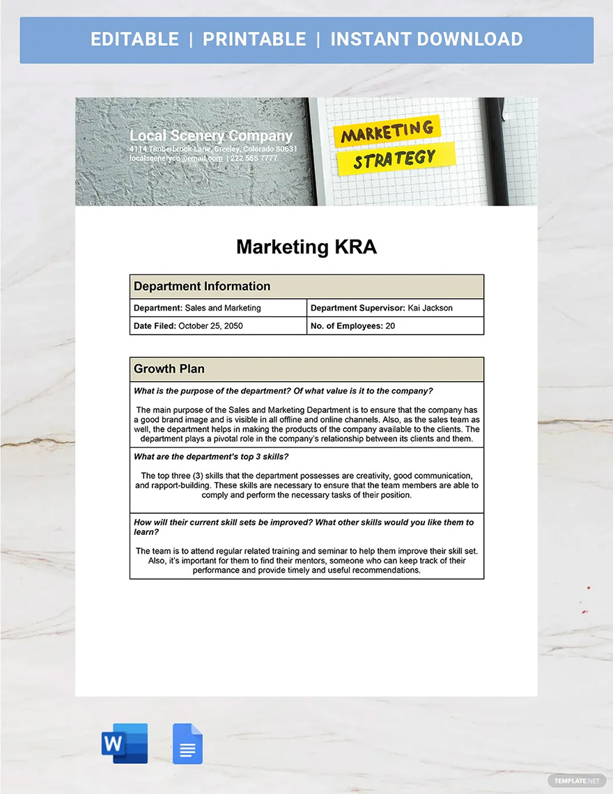 KRA - What Is a KRA? Definition, Types, Uses | Free & Premium Templates