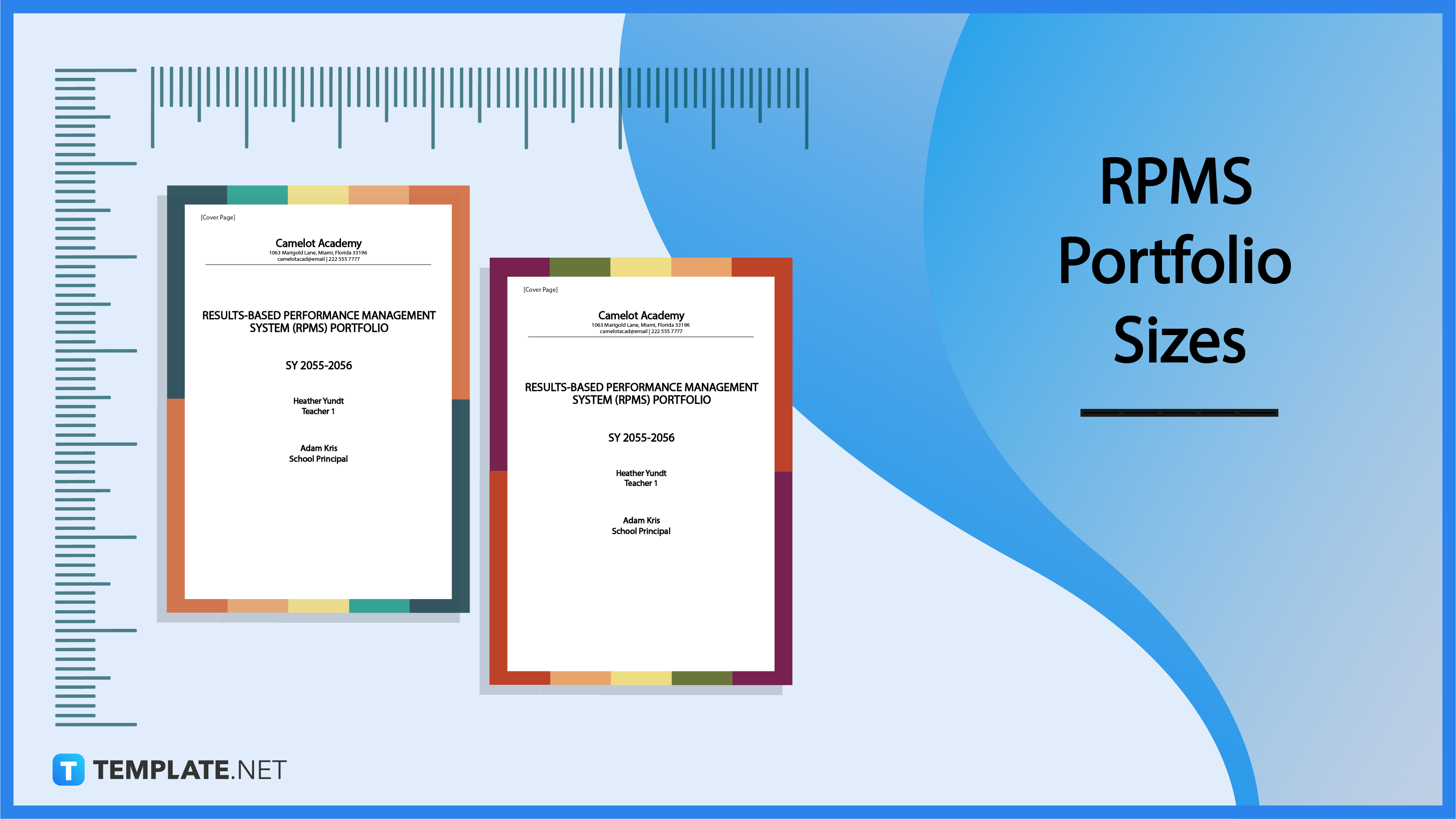 RPMS Portfolio Size Dimension Inches Mm Cms Pixel