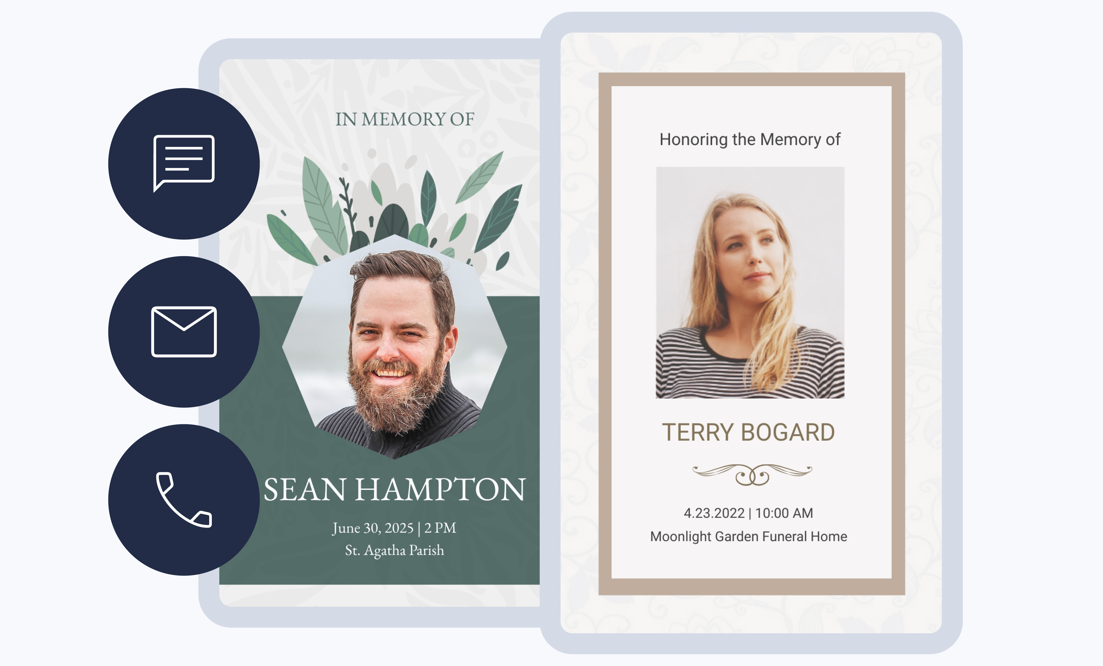 Obituary Card Maker - Free, Creator, Generator, Edit Online | Free ...