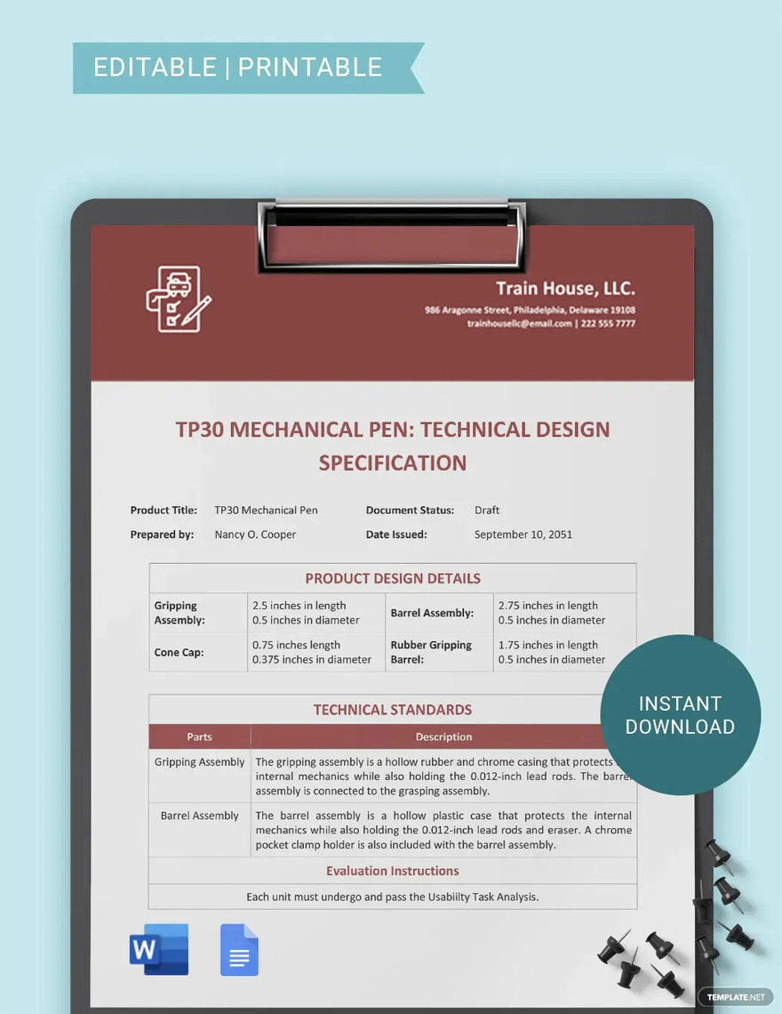 Technical Specification What Is A Technical Specification Definition 