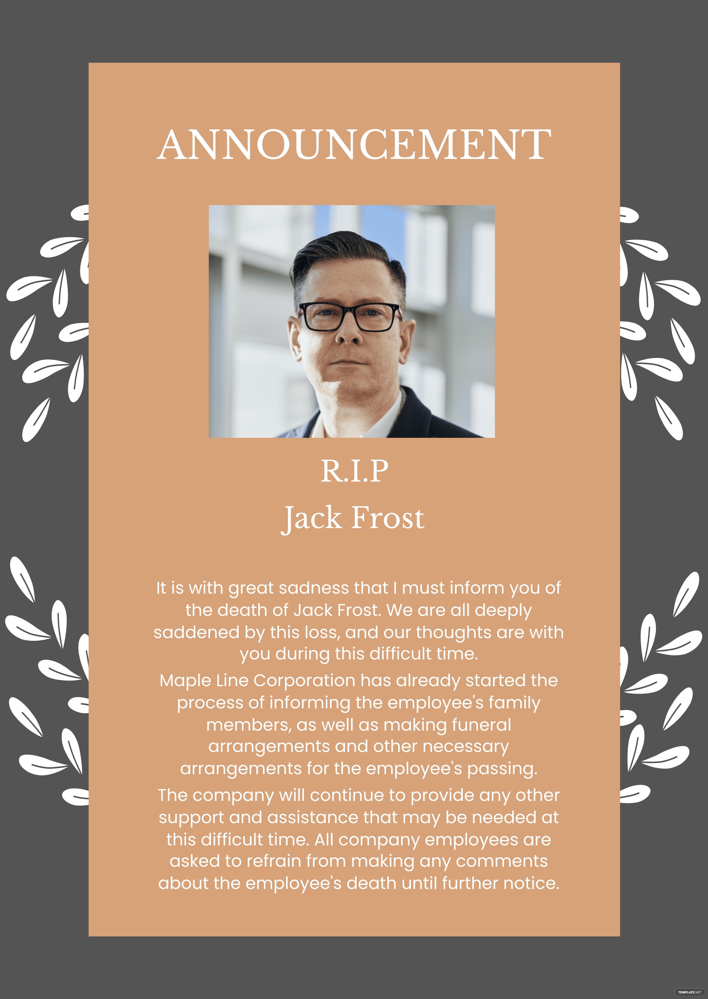 Death Announcement Ideas - Examples 2022 | Free & Premium Templates