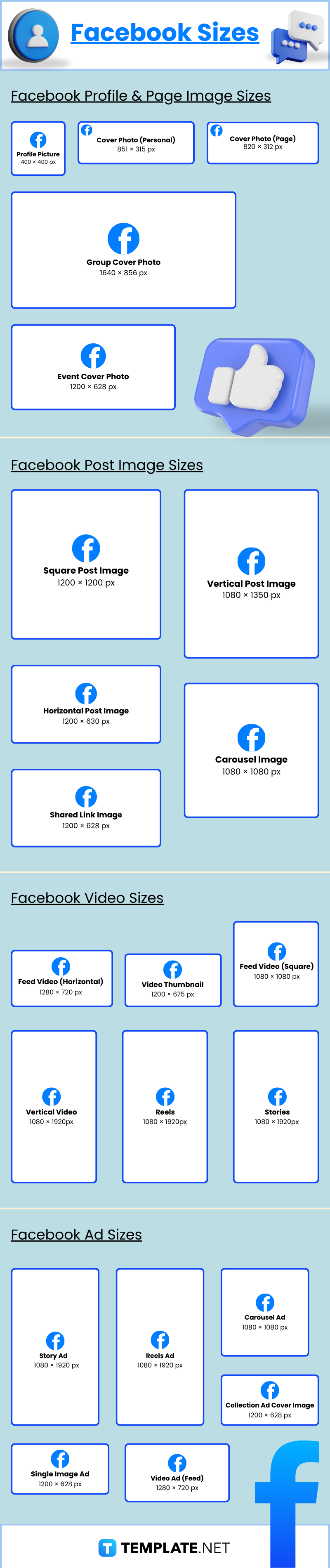 Facebook Size - Dimension, Inches, mm, cms, Pixel