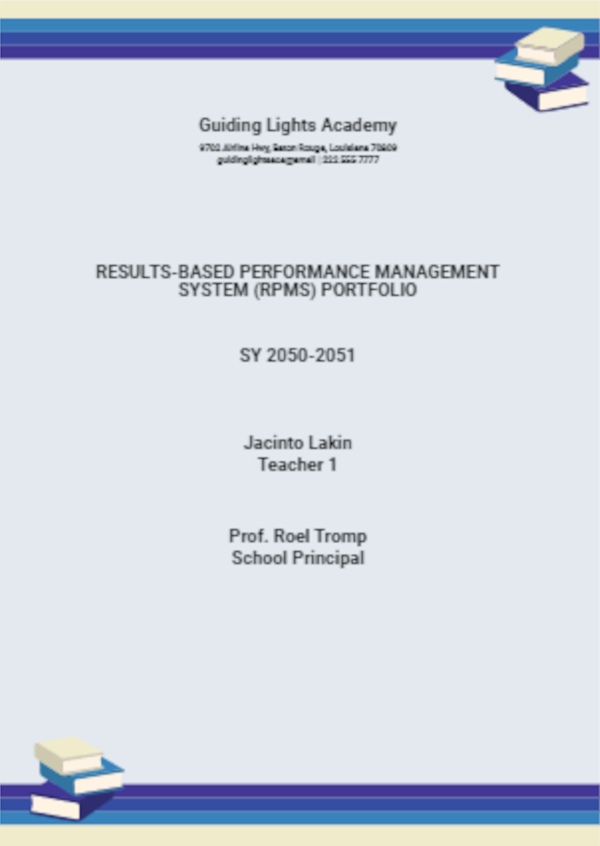 RPMS Portfolio Maker - Free, Creator, Generator, Edit Online | Free ...