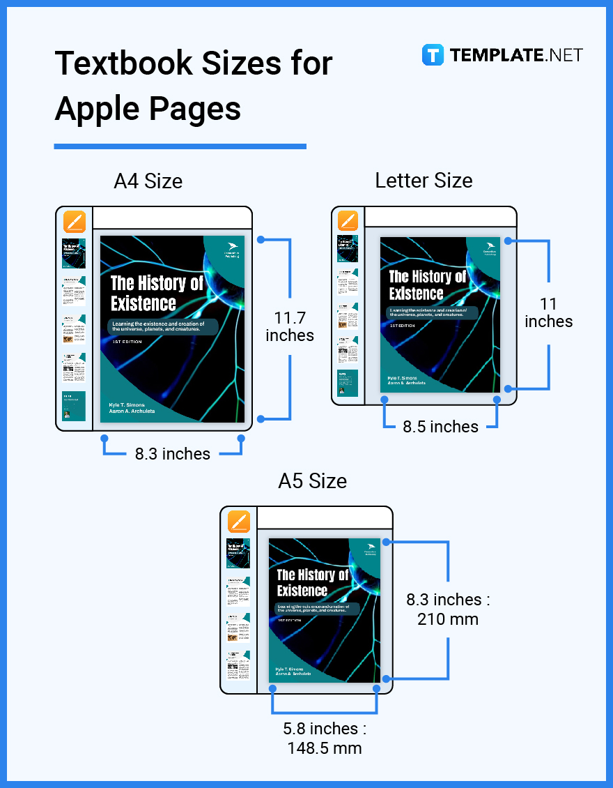 Textbook Size - Dimension, Inches, mm, cms, Pixel