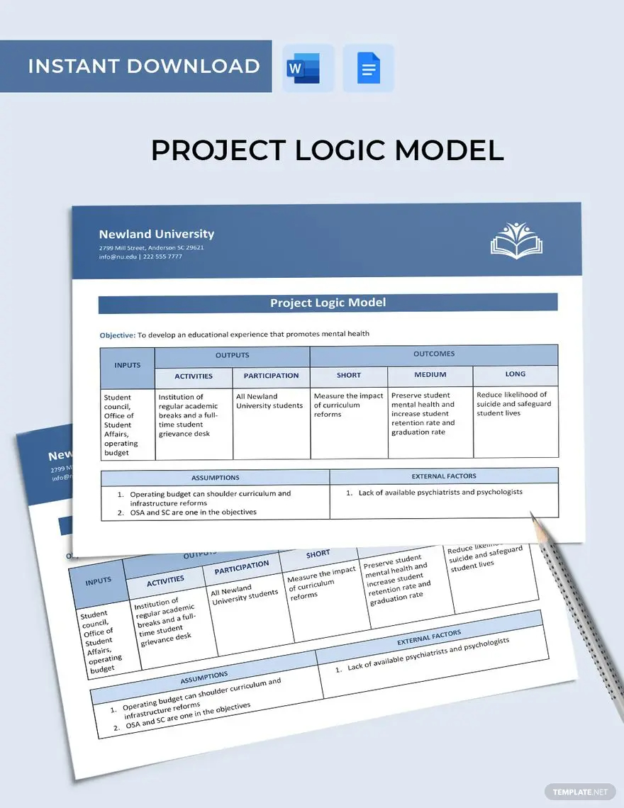 Logic Model Ideas - Examples 2023