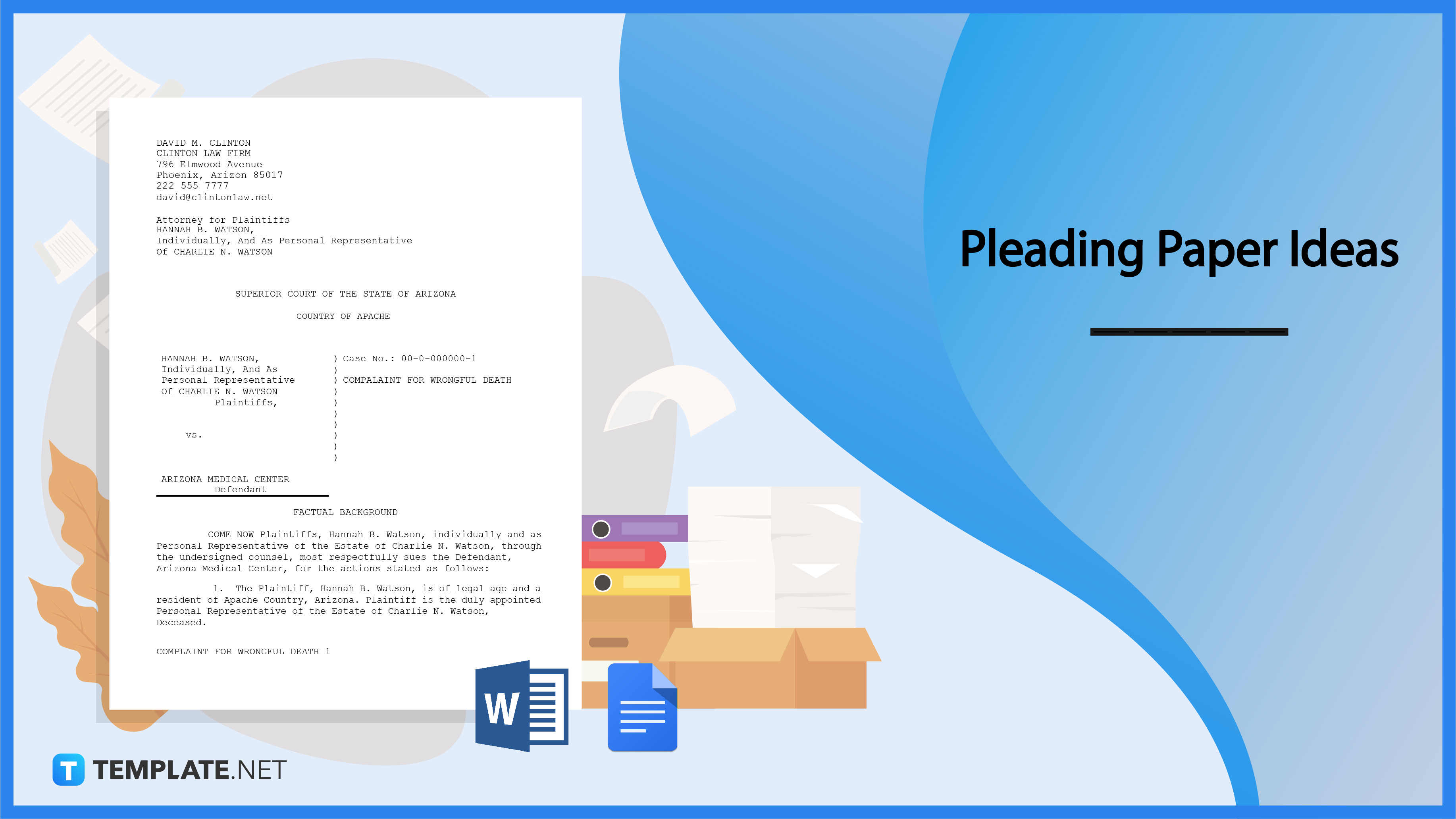 Pleading Paper Ideas Examples 2022