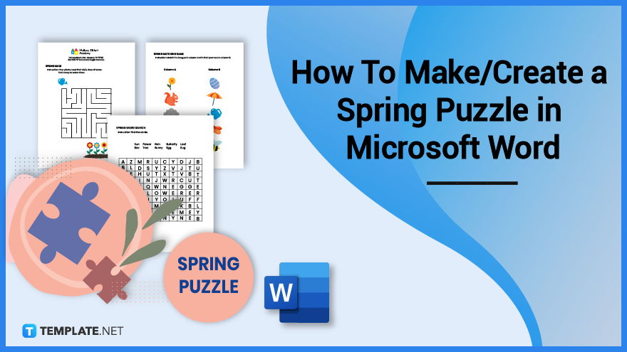 How To Make Create A Spring Puzzle In Microsoft Word Template Example 2023
