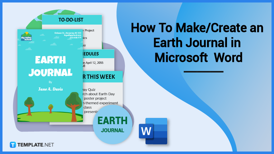 How To Make Create An Earth Journal In Microsoft Word Template 