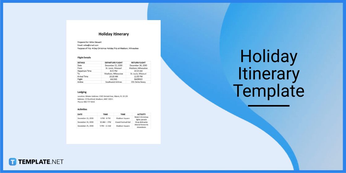How to Make/Create an Itinerary in Microsoft Word [Templates + Examples ...