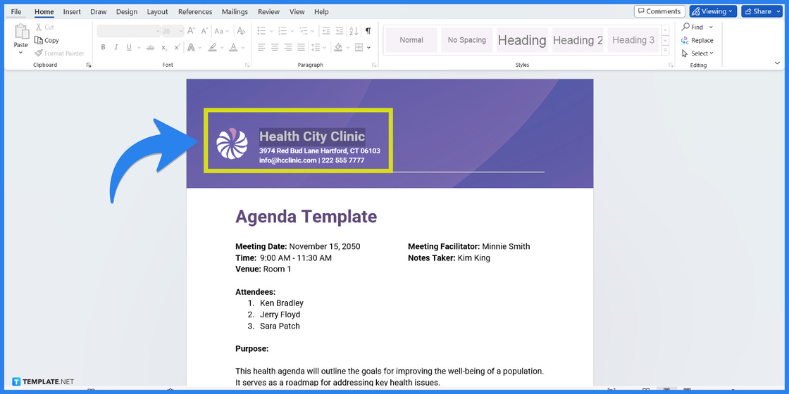 How To Make/Create an Agenda in Microsoft Word [Templates + Examples ...