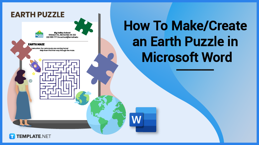 How To Make Create Earth Puzzle In Microsoft Word Template Example 2023