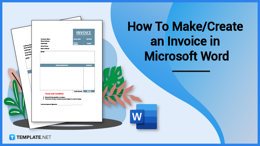 How To Make Create An Invoice In Microsoft Word Templates Examples 2023