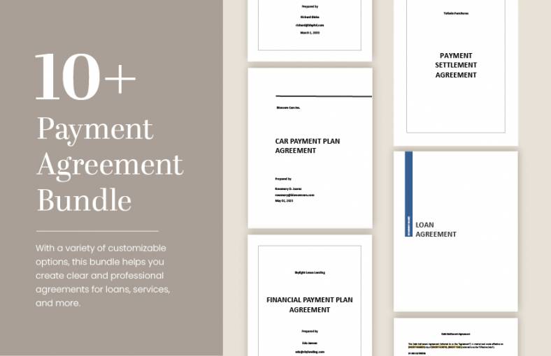 22+ Payment Agreement Templates - Word, PDF, Google Docs