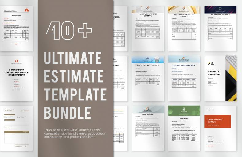 20+ Sample Estimate Templates - Docs, PDF, Excel