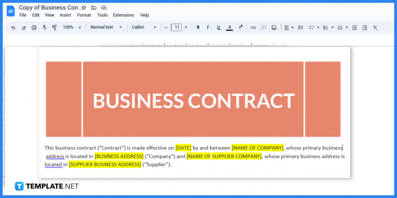 How To Create a Contract in Google Docs [Template + Example]