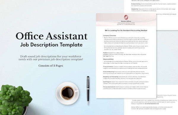 19+ Job Description Templates in Word