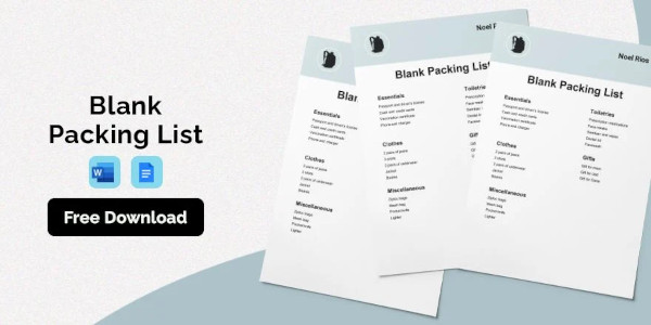 Free 44+ Packing List Templates - PDF, DOC, Excel