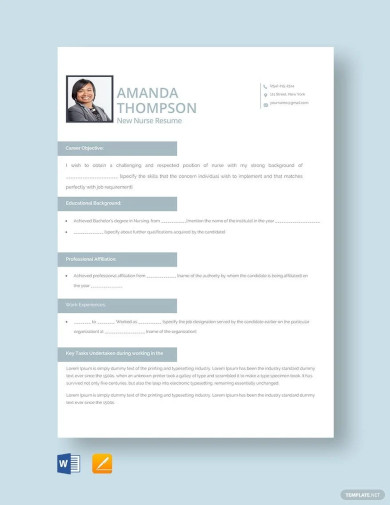 12+ Nursing Curriculum Vitae Templates - Free Word, PDF Format Download