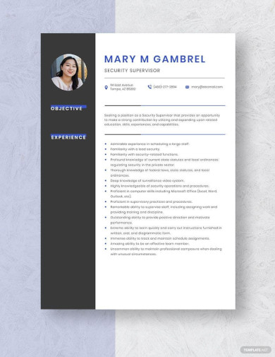 Security Guard Resumes - 16+ Word, PDF Format Download