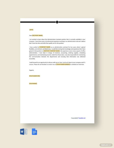 28+ Service Letter Templates -PDF, DOC