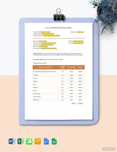 31+ Work Order Formats - Word, PDF, Docs