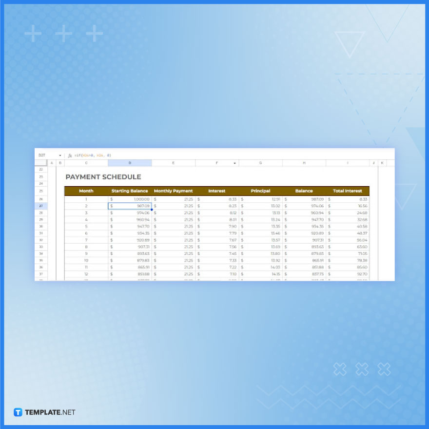 How To Create Personal Loan Tracker Templates in Google Sheets