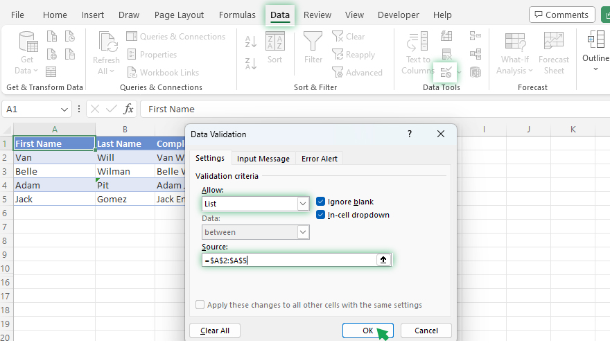 How to Edit a Drop Down List in Microsoft Excel