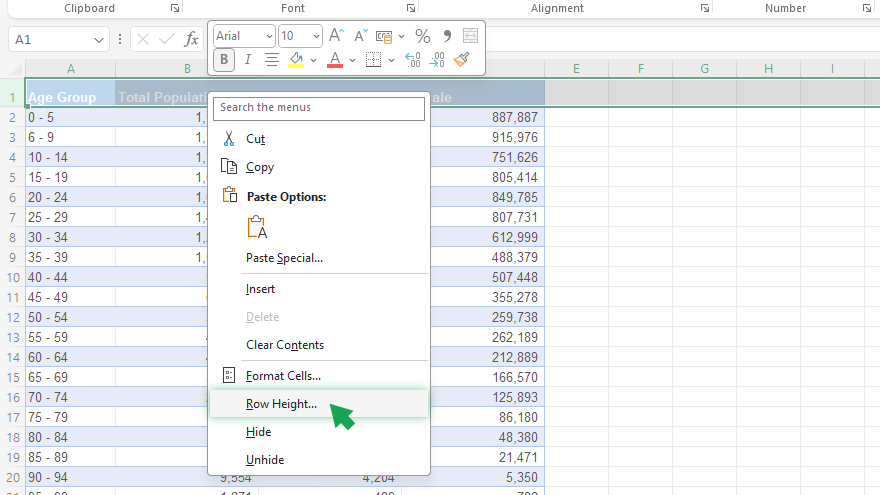 How to Change Row Height in Microsoft Excel