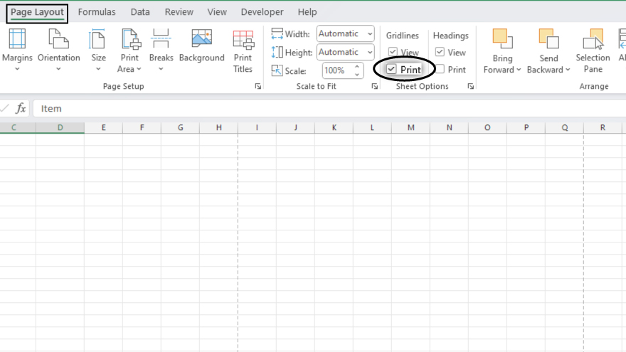 How to Print Gridlines in Microsoft Excel
