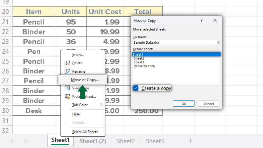 How to Copy Print Areas with Worksheets in Excel