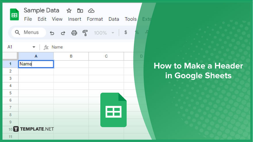  How To Make A Header In Google Sheets Video 