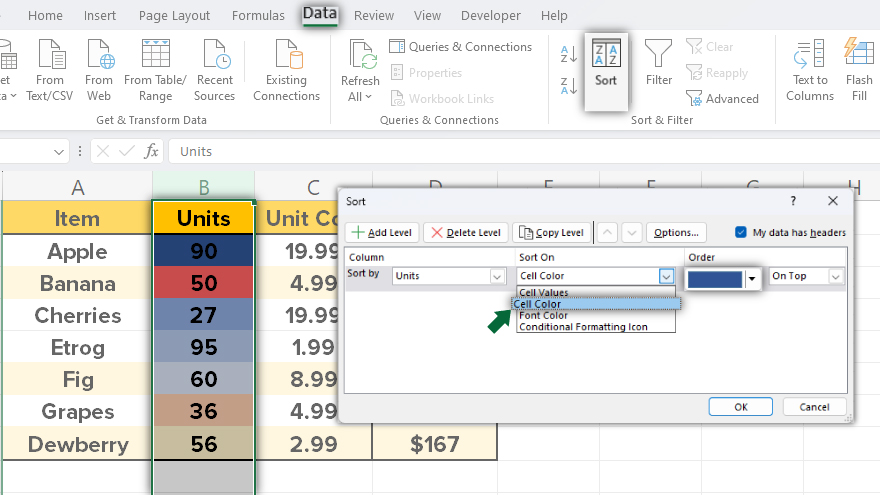 How to Sort in Microsoft Excel