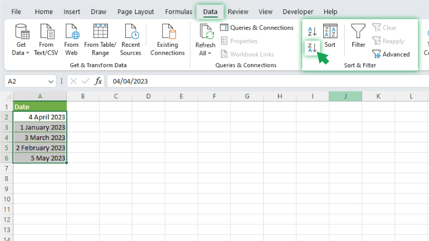 How to Sort by Date in Microsoft Excel