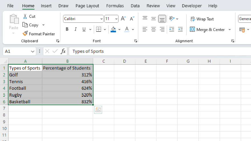 How to Create a Chart in Microsoft Excel
