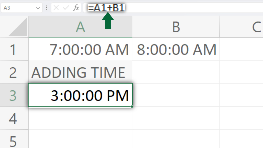 How to Combine and Format Times in Microsoft Excel