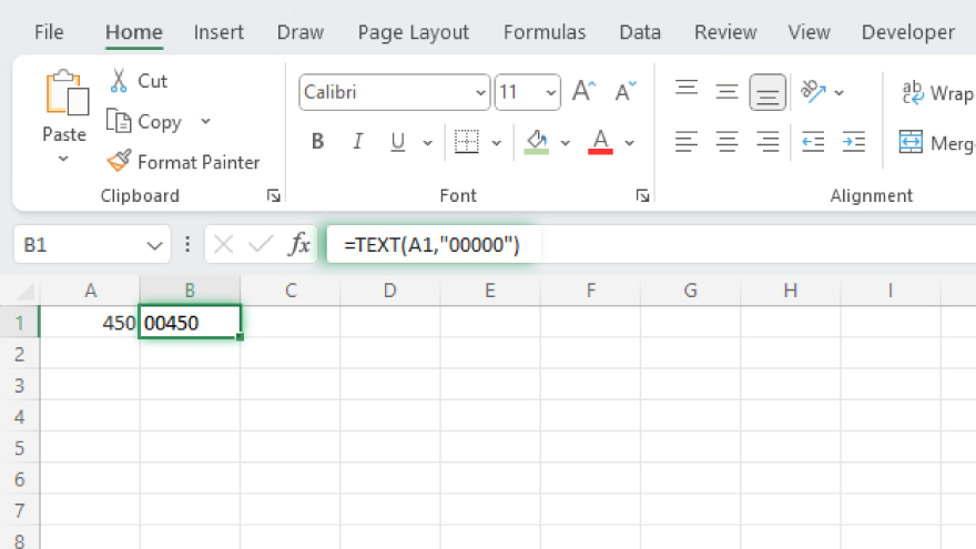 How to Add Leading Zeroes in Microsoft Excel