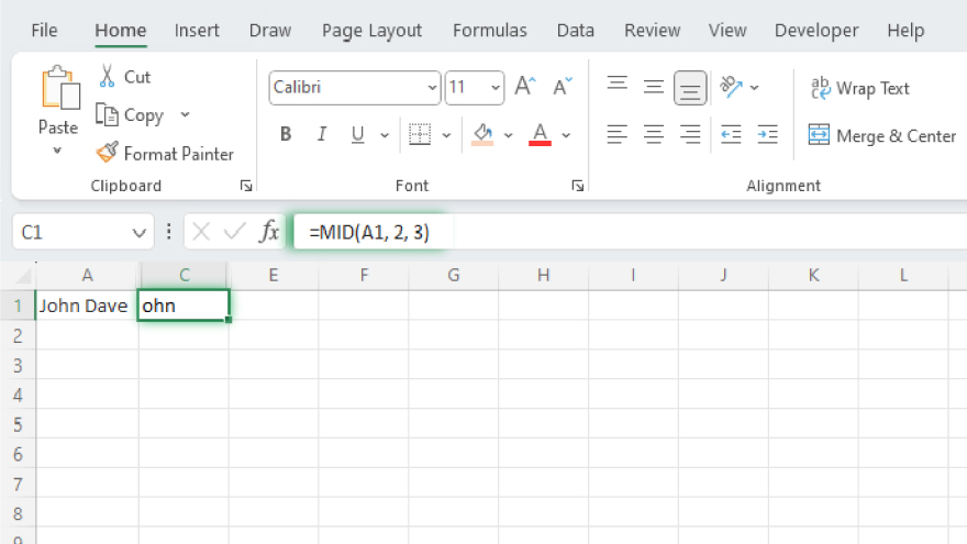 How to Abbreviate Names or Words in Microsoft Excel